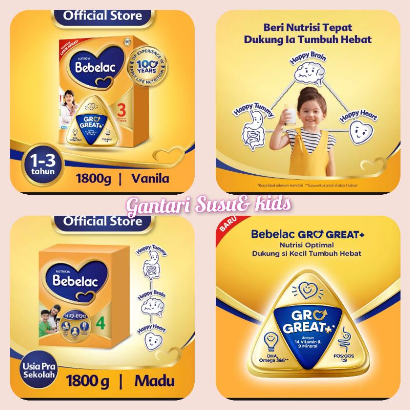 Jual Bebelac 3 1800gr & Bebelac 4 kemasan Box 1800gr | Shopee Indonesia