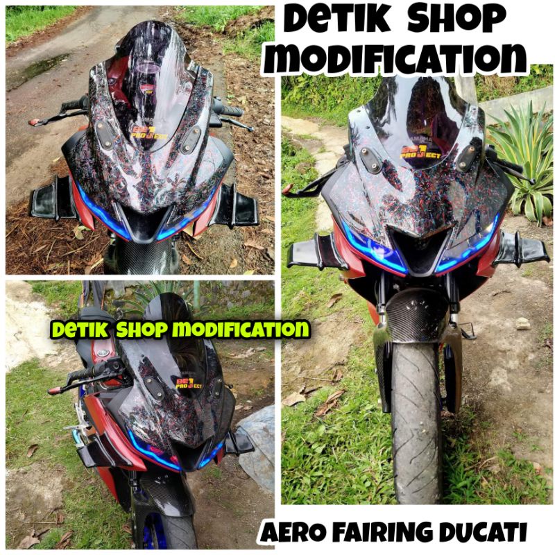 Jual AERO FAIRING R15 V3 MODEL DUCATI AERO DUCATI BUAT R15V3 WINGLET ...