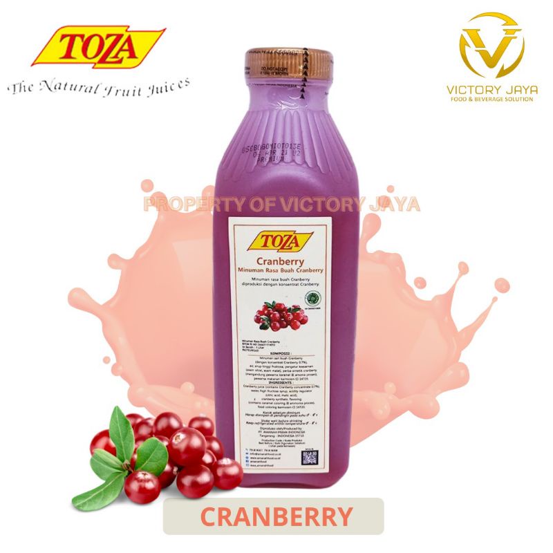 Jual Toza juice cranberry 1 liter / juice konsentrat / jus konsentrat ...