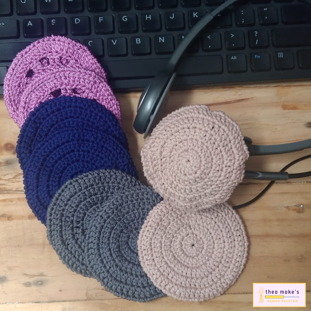 Jual Cover headset rajut polos / cover Earphone / 8-10 cm | Shopee ...