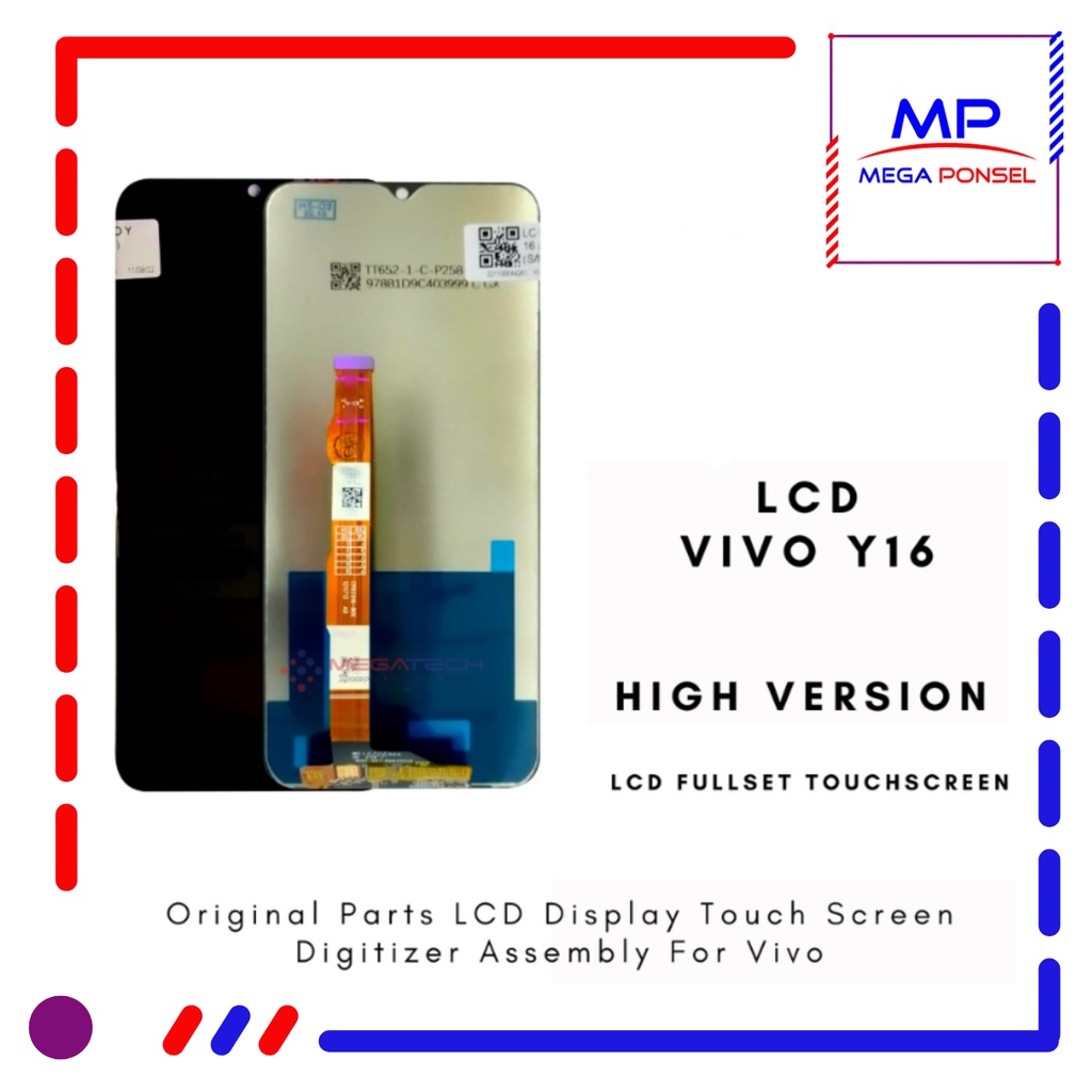 Jual LCD Vivo Y16 / Y21 / Y21 2020 Fullset Touchscreen - ORI | Shopee ...