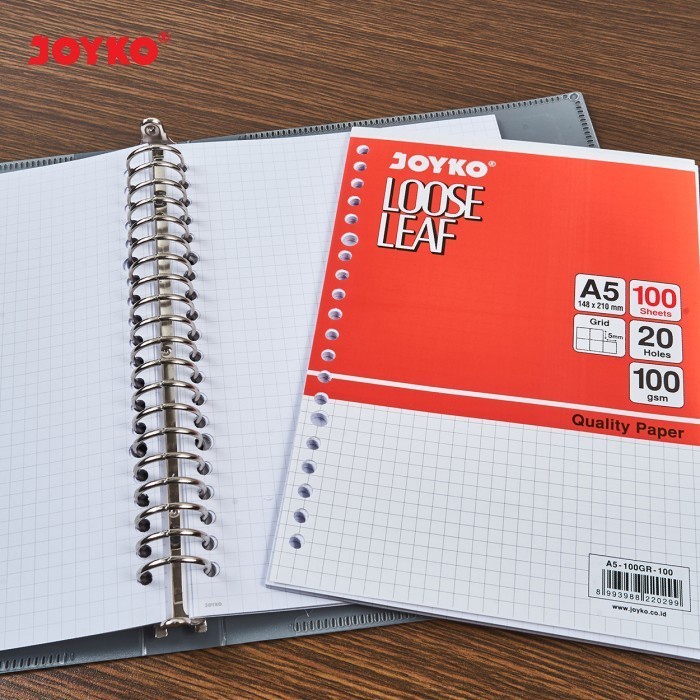 Jual Kertas Binder A5 20 Polos Garis Grid Dot Paper Loose Leaf Refill Joyko | Shopee Indonesia