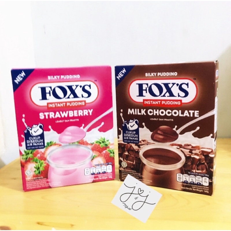 Jual Pudding | FOX'S Instant Pudding Strawberry/Milk Chocolate 160 gr ...