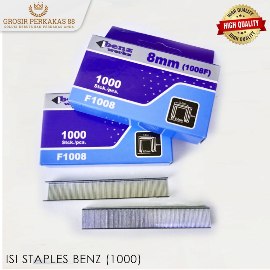 Jual Isi Staples Tembak Gun Refill Tacker Refil Setaples Steples F1008 ...