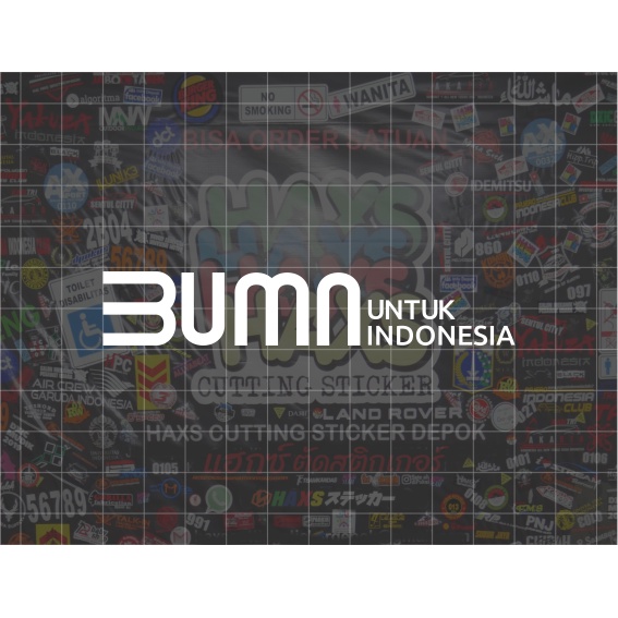 Jual Cutting Sticker Logo BUMN Ukuran 10 Cm 1 Warna Untuk Motor Mobil ...