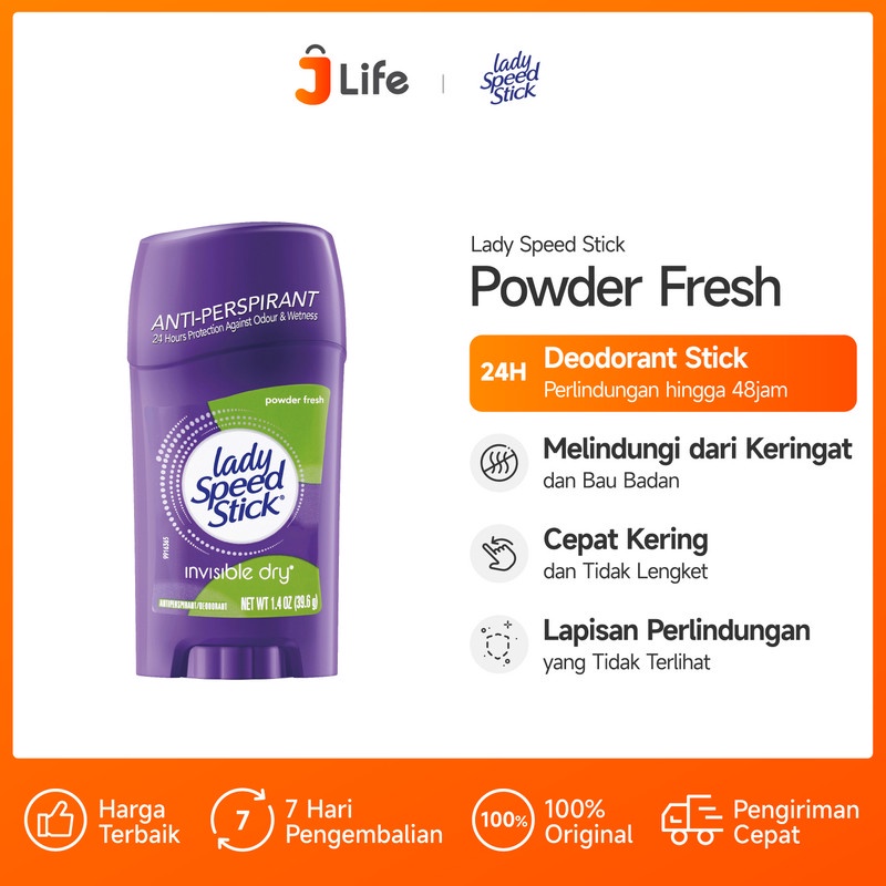 Jual Jlife - Lady Speed Stick Powder Fresh Deodorant/Deodoran 39.6gr ...
