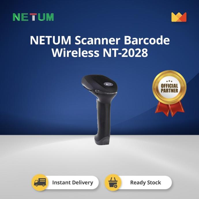 Jual NETUM Scanner Barcode Wireless NT-2028 | Shopee Indonesia