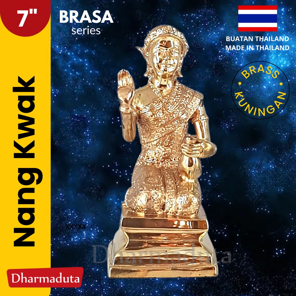 Jual Nang Kwak Thailand Gold Kuningan Theravada Patung Rupang Arca ...