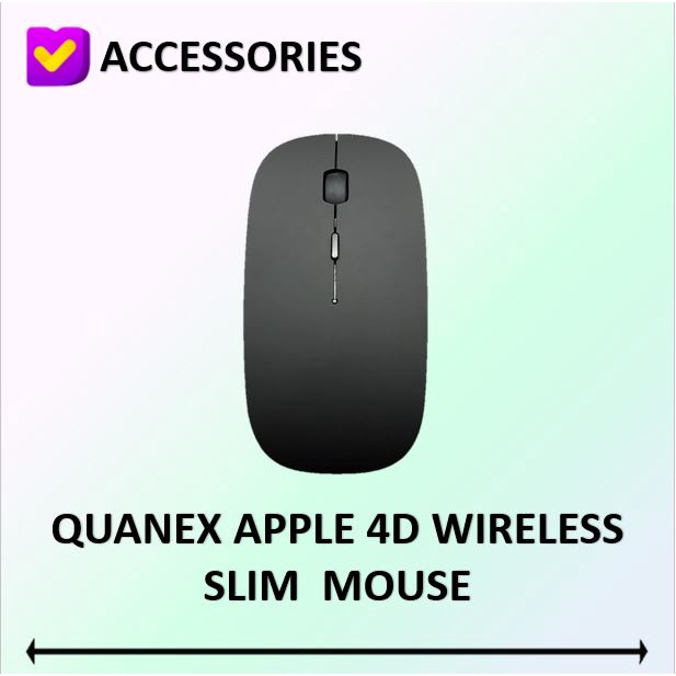 Jual MOUSE WIRELESS SLIM QUANEX 4D ERGONOMIC DESIGN | Shopee Indonesia