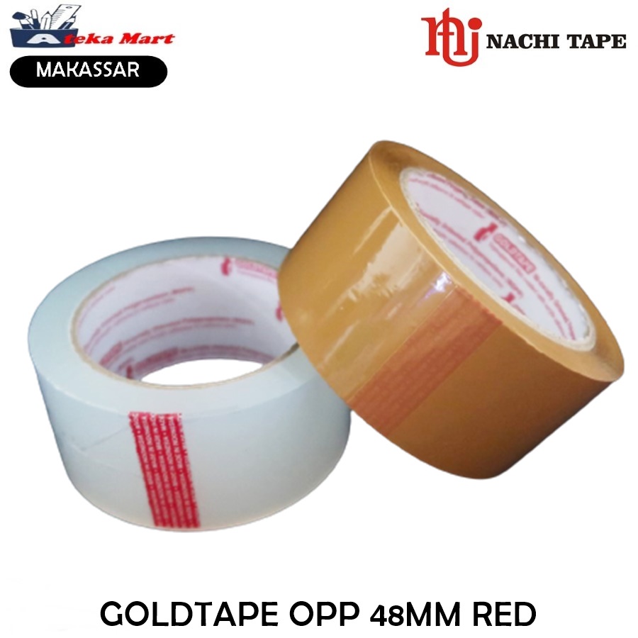 Jual [1ROLL] GOLDTAPE ISOLASI 48MM RED PLAKBAN DUS OPP TAPE | Shopee ...