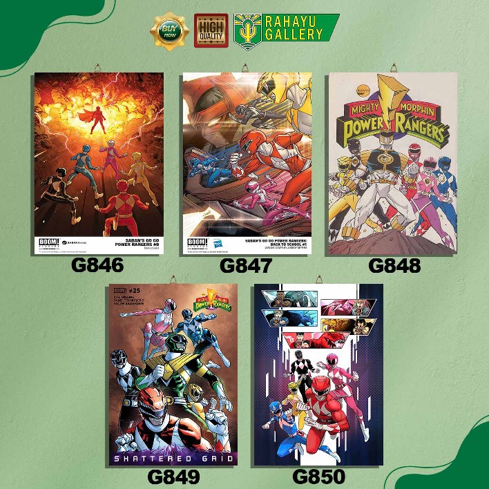 Jual DEKORASI RUMAH HIASAN KAMAR WALL DECOR POWER RANGERS GG846 ...