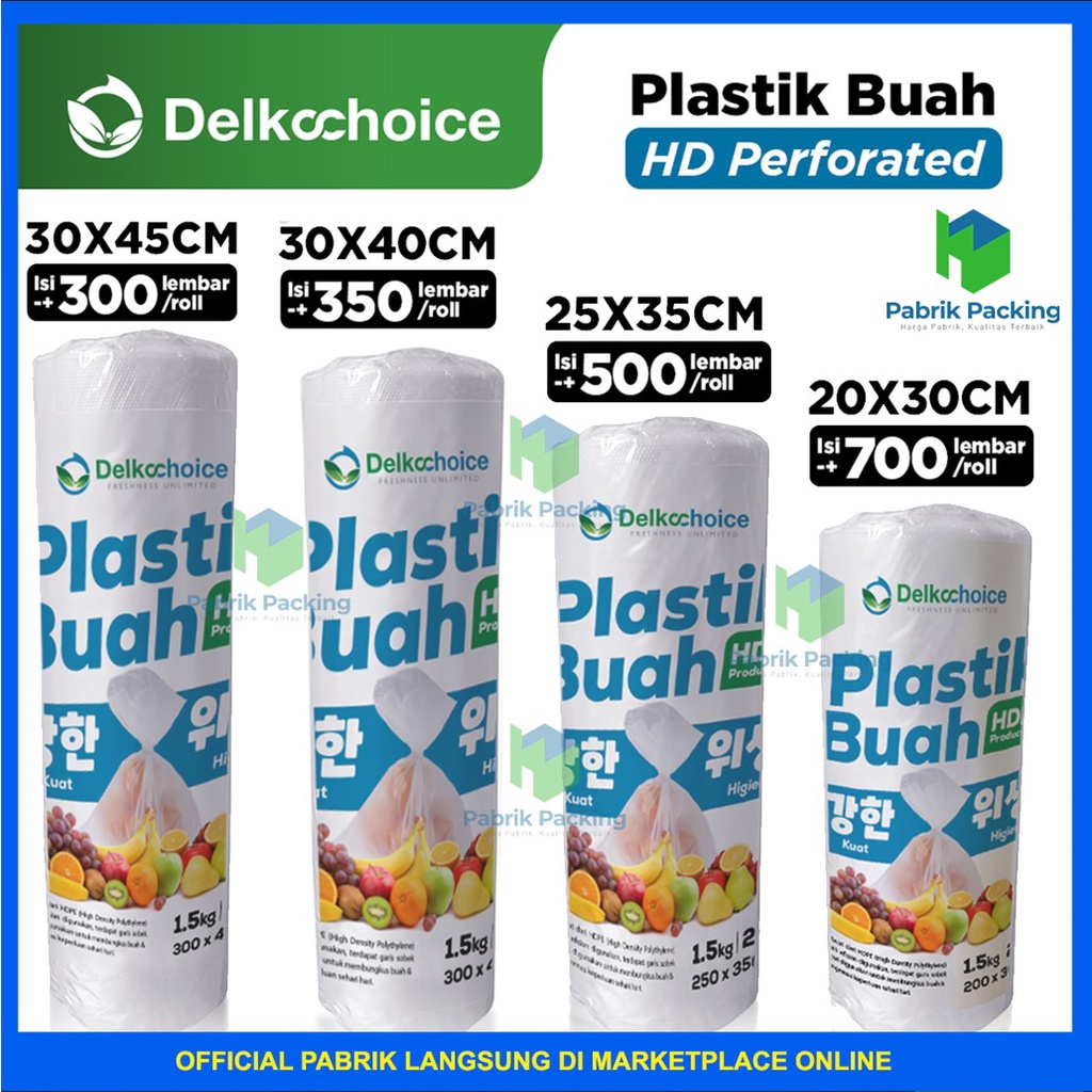Jual Kantong Plastik HD Roll Plastik Buah Daging Sayur Fotocopy Premium ...