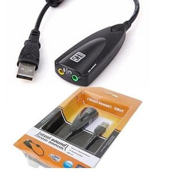 Jual Depan Usb sound 7.1 channel virtual surround usb2.0 5Hv2 - steel sound card usb to audio ...