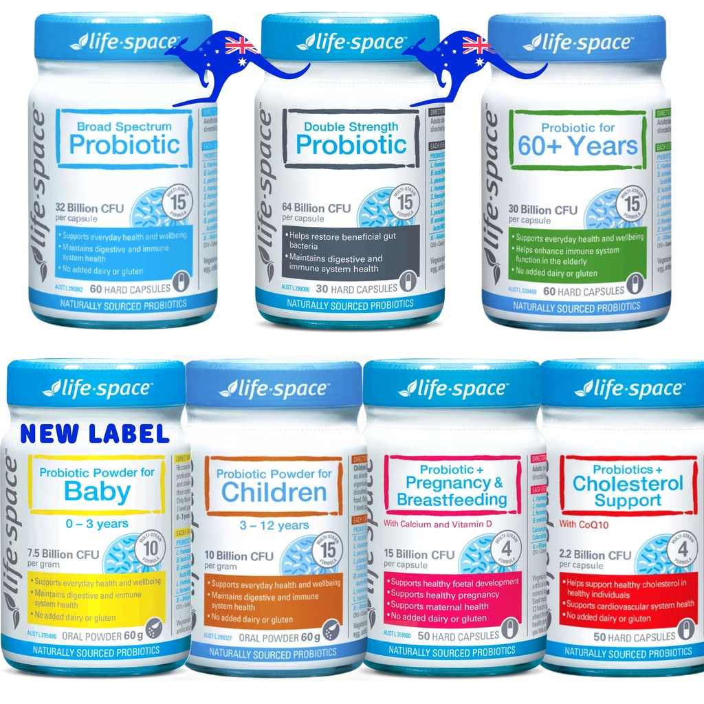 Jual Life Space Probiotic Broad Spectrum / Double Strength Probiotics / 60+ Years Year Plus ...
