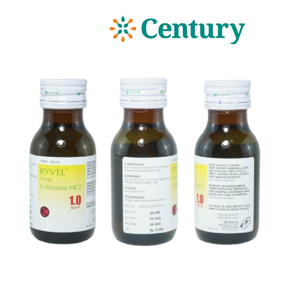 Jual RYVEL SYRUP 60ML / OBAT ALERGI / GATAL | Shopee Indonesia