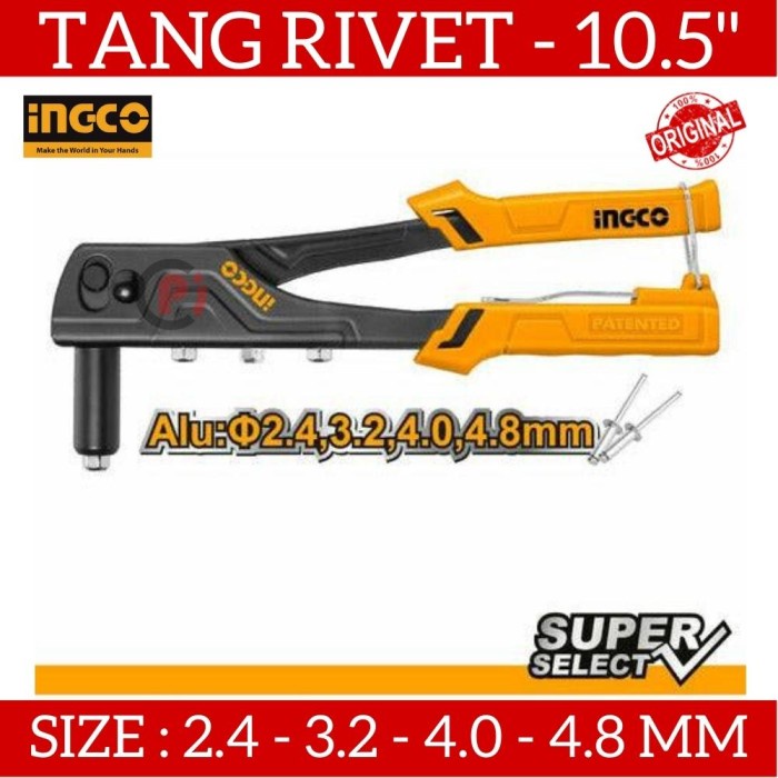 Jual INGCO HRS108 Tang Rivet Alat Ripet Paku Hand Riveter Ukuran 10.5 ...