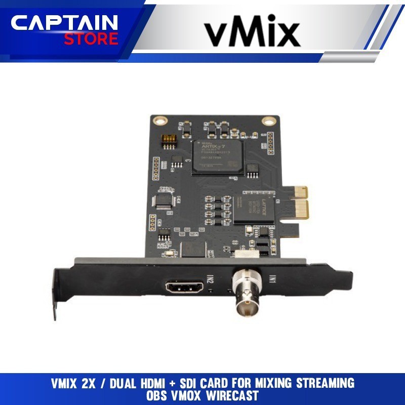 Jual VMIX 2X / Dual HDMI + SDI Card for Mixing Streaming OBS VMOX ...