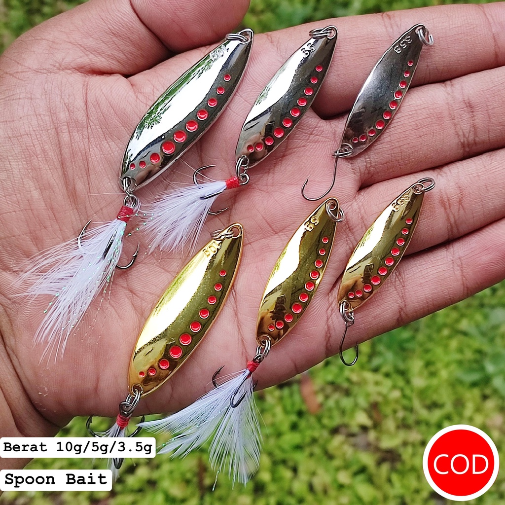 Jual Spoon Lure 10gram/5gram/3.5gram Umpan Pancing Spoon Spun | Shopee Indonesia