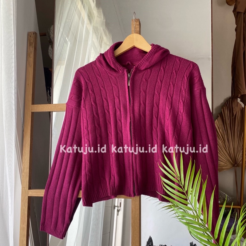 Jual HOODIE RAJUT ZICO ZIPPER PREMIUM QUALITY 7 gate | Shopee Indonesia