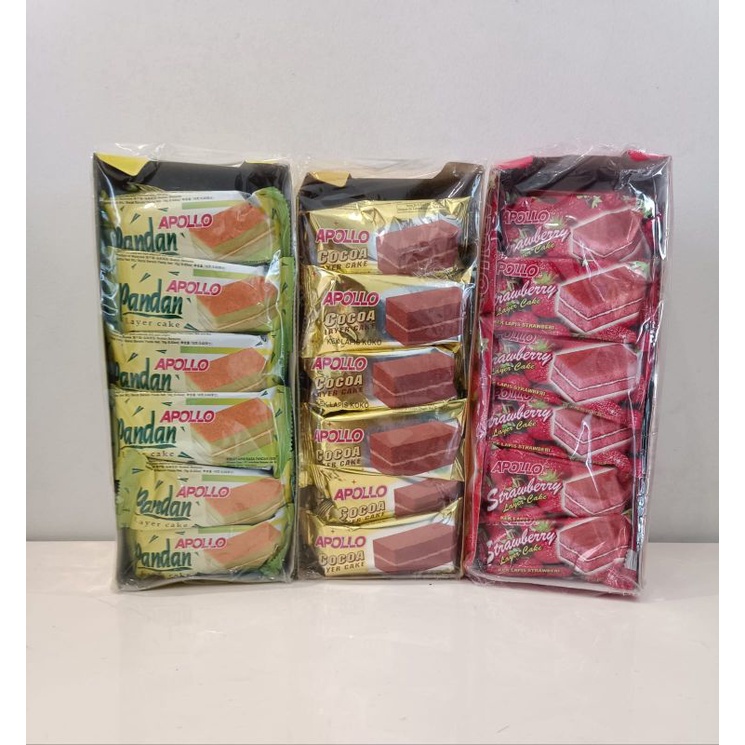 Jual BOLU PANDAN APOLLO LAYER CAKE 24 pcs. | Shopee Indonesia