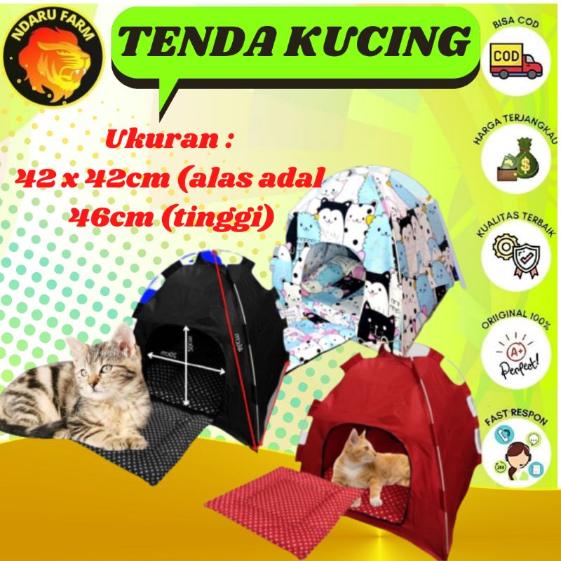 Jual Tenda Kucing Dan Anjing Besar Rumah Tempat tidur Kucing Kandang ...