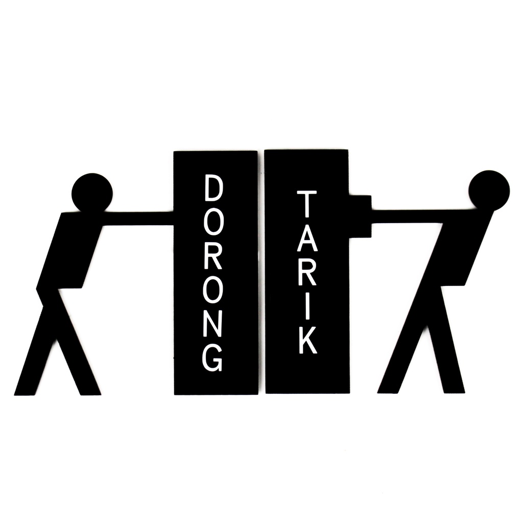 Jual Sign Akrilik Tarik Dorong Pintu Restoran Papan Tarik Dorong - INPI ...