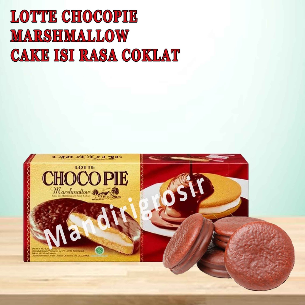 Jual LOTTE CHOCOPIE MARSHMALLOW ISI 6PACK 156g | Shopee Indonesia