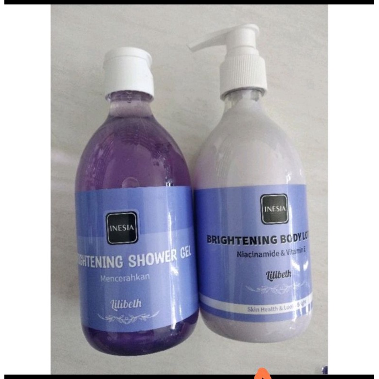 Jual INESIA Brightening Body Lotion l Shower Gel 300ml | Shopee Indonesia
