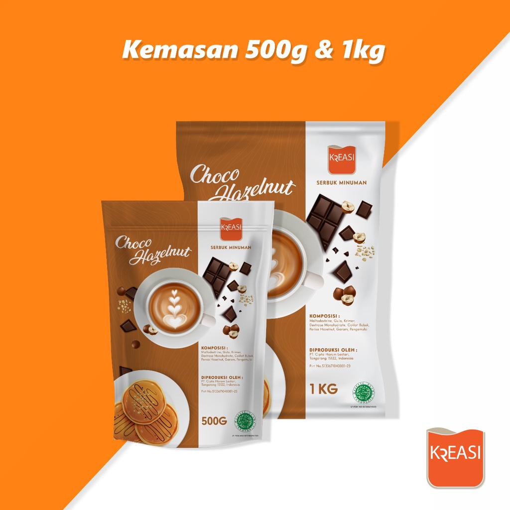 Jual Grosir Bubuk Minuman Boba/Drink Powder Choco Hazelnut KREASI ...