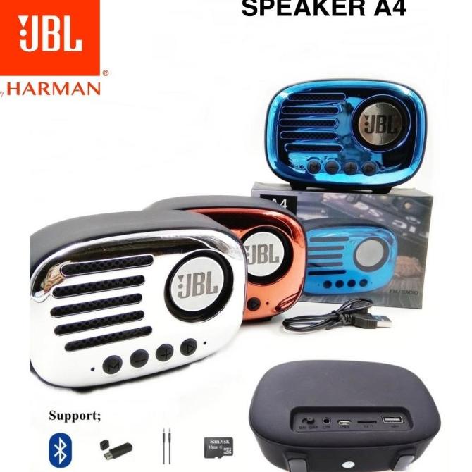 Jual Speaker Bluetooth JBL A4 Speker Wireless Portable Music Box FM ...