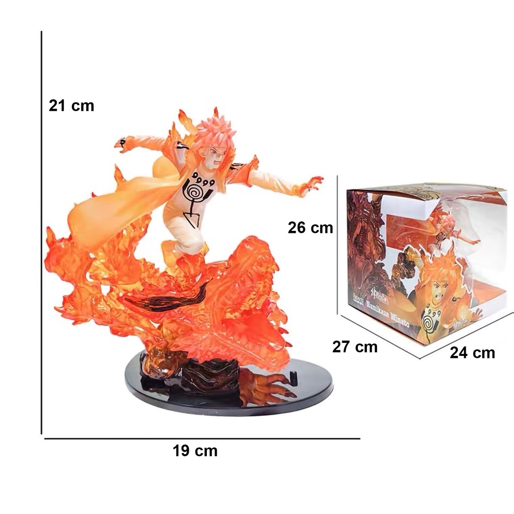 Jual Naruto Shippuden Minato Namikaze Flame Zero Action Figure | Shopee ...