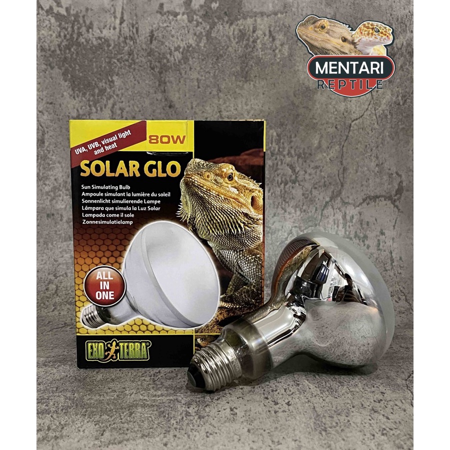 Jual LAMPU EXOTERRA UVA+UVB SOLAR GLO 80W PT2334 REPTILE SULCATA KURA ULAR | Shopee Indonesia