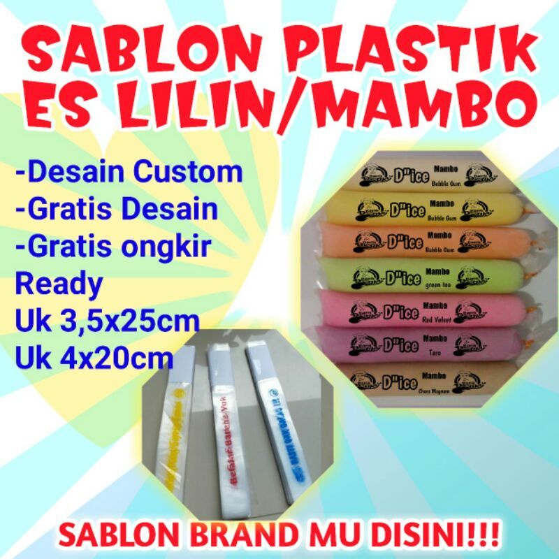 Jual plastik sablon es lilin/mambo | Shopee Indonesia