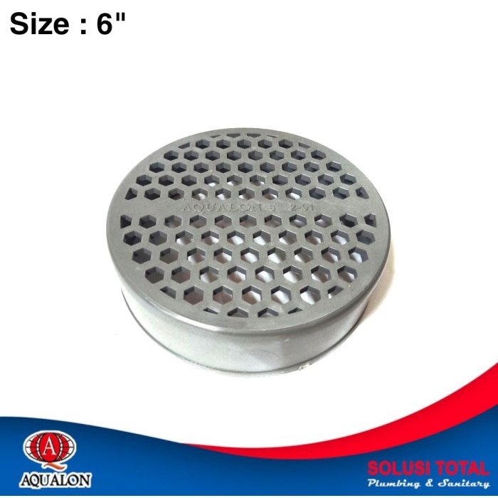 Jual Pip Dop Saringan Luar Biopori 6 Inch Drain Cap Pvc Hexagon 6 ...