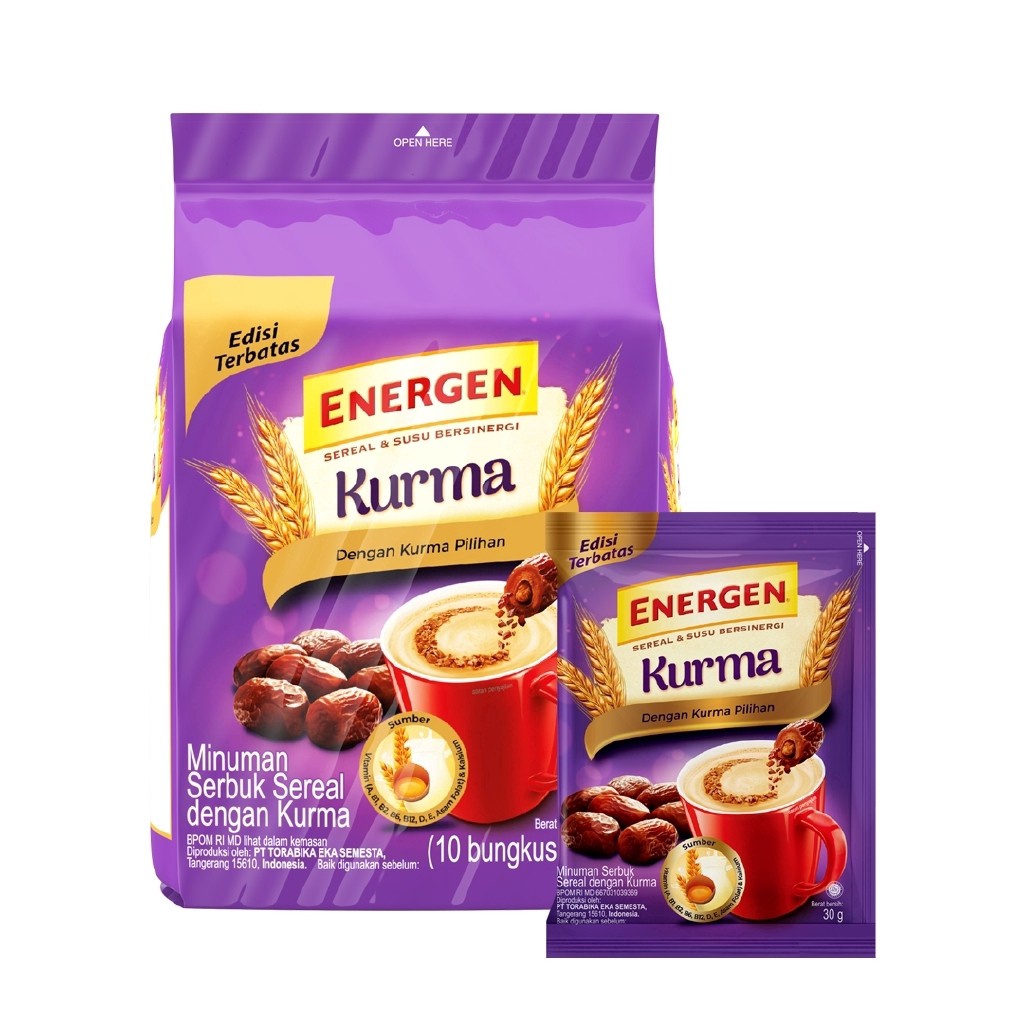 Jual ENERGEN Kurma Pouch 10 Sachet x 30gr | Shopee Indonesia