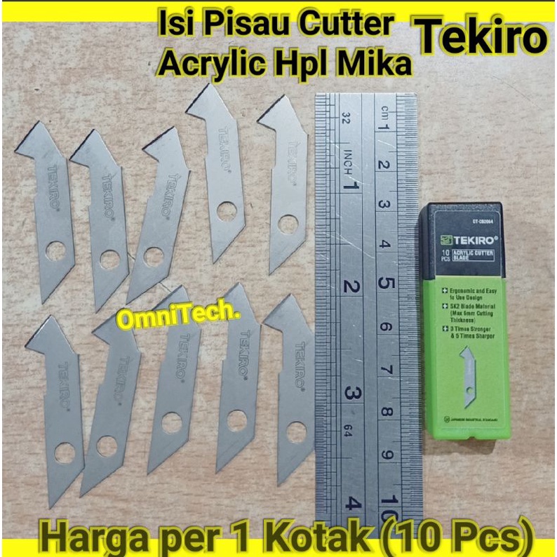 Jual Isi Mata Refill Pisau Cutter Kater Acrylic Hpl Mika Akrilik Tekiro ...