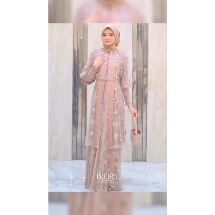 Jual Dress Rayya inspirasi IVORY 2 - gamis wisuda - gamis pesta ...