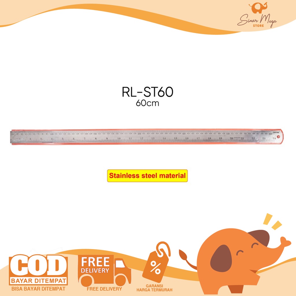 Jual Joyko Penggaris Besi 60 cm Murah | Shopee Indonesia