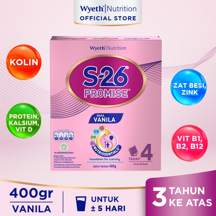 Jual Wyeth S26 Promise Tahap 4 400 gr | Shopee Indonesia
