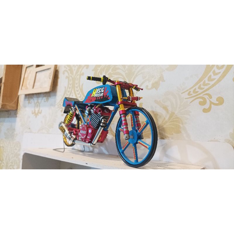 Jual Miniatur HEREX Drag GL MP CB Tiger 500m mirip seperti asli real ...