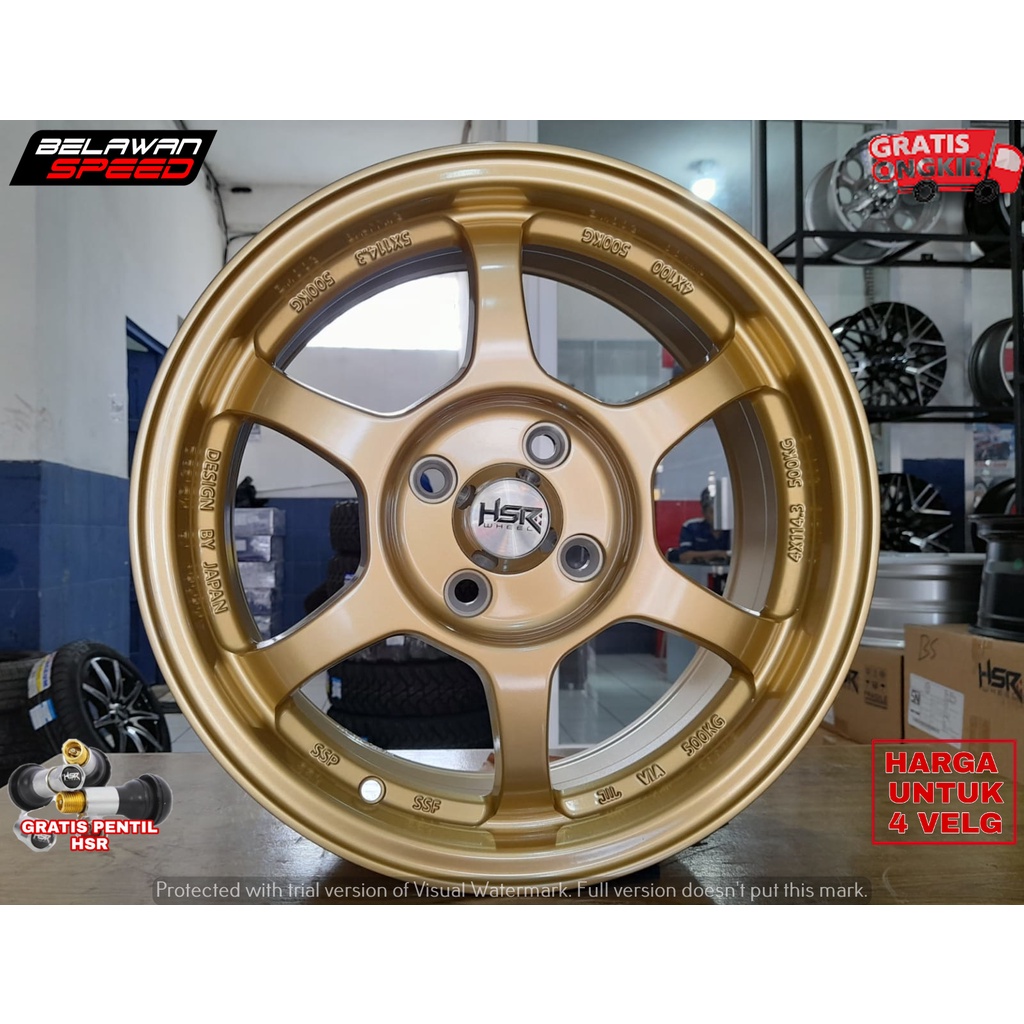 Jual VELG RACING PELEK MODIFIKASI RING 15 HSR YUZAWA PCCD 4X100 UNTUK BRIO AGYA KARIMUN VIOS ...