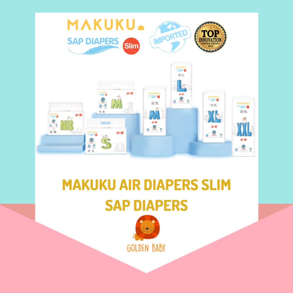 Jual Makuku Air Diapers SLIM | Popok Bayi Slim | Shopee Indonesia