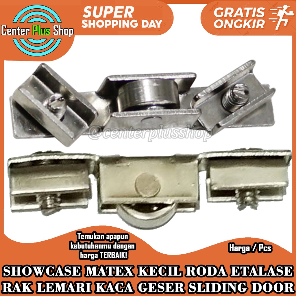 Jual RODA ETALASE SHOWCASE LEMARI KECIL PER PCS ALUMINIUM RAK ALMARI ...