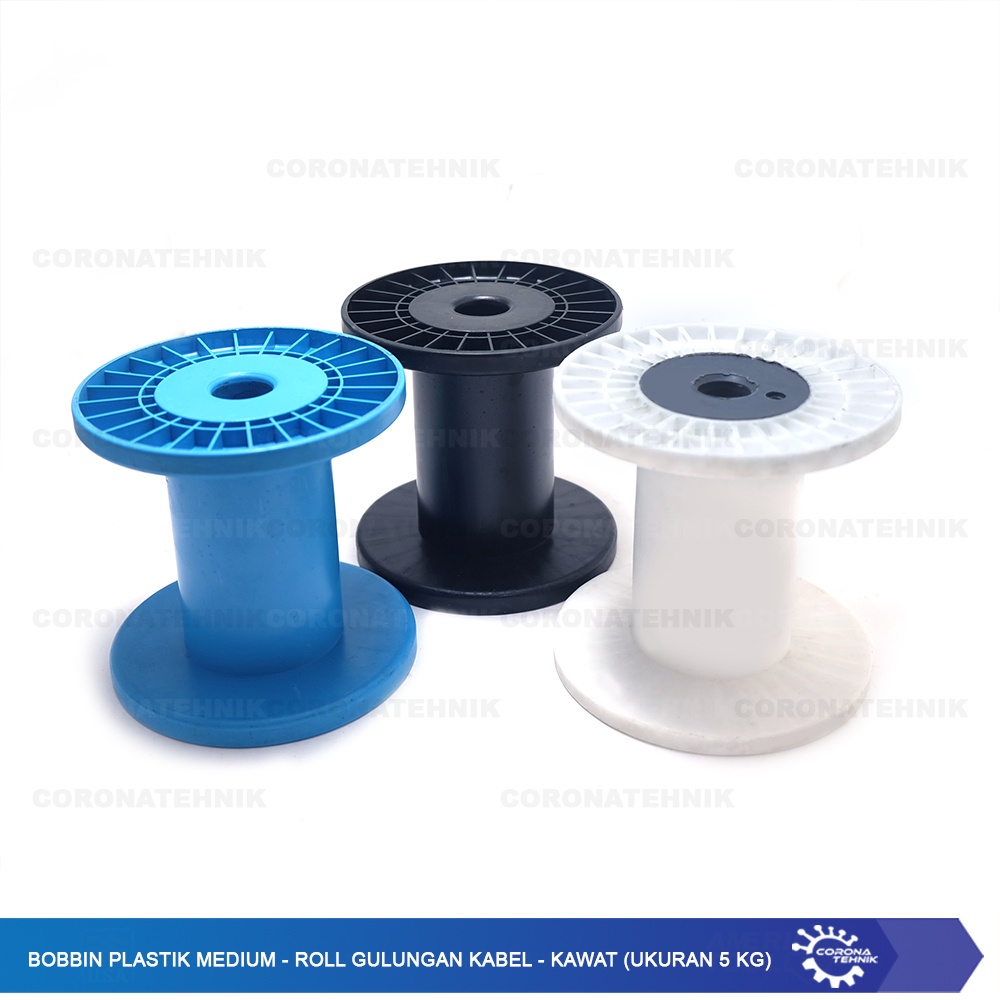 Jual Bobbin Plastik Medium - Roll Gulungan Kabel - Kawat - Ukuran 5 kg ...