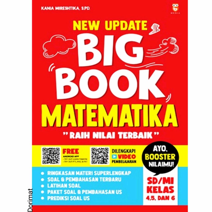 Jual Buku New Update Big Book Matematika SD/MI Kelas 4,5,6 - Kania M., S.Pd | Shopee Indonesia
