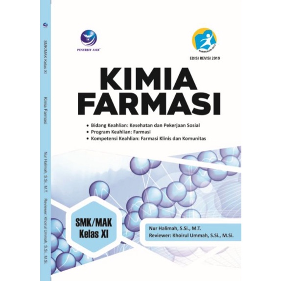 Jual Kimia Farmasi SMK/MAK Kelas XI, Bidang Keahlian: Kesehatan Dan Pekerjaan Sosial, Program ...