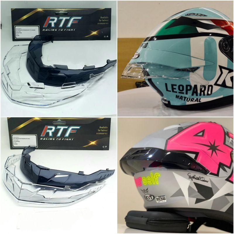 Jual spoiler helm 3D KYT tt course kualitas premium | Shopee Indonesia
