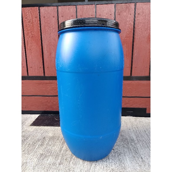 Jual Tong Biru/Drum plastik/Blong ukuran 150Liter BEKAS | Shopee Indonesia