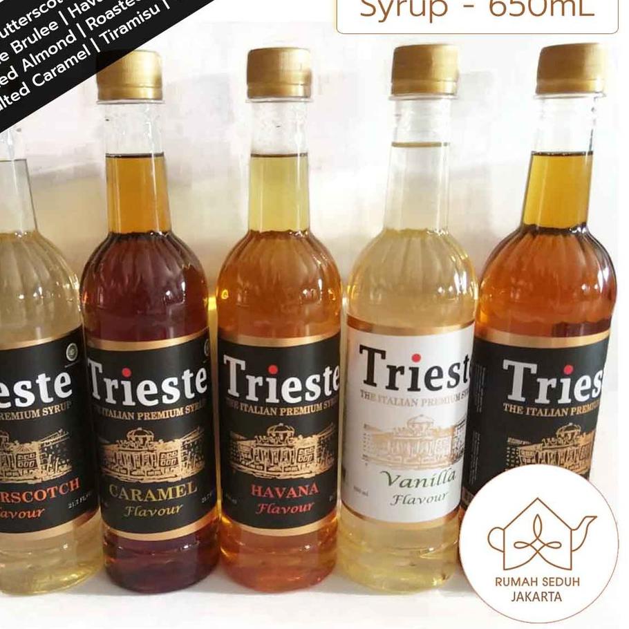Jual PUJ158 Trieste Italian Syrup 650 mL - Coffee Syrup : Caramel ...