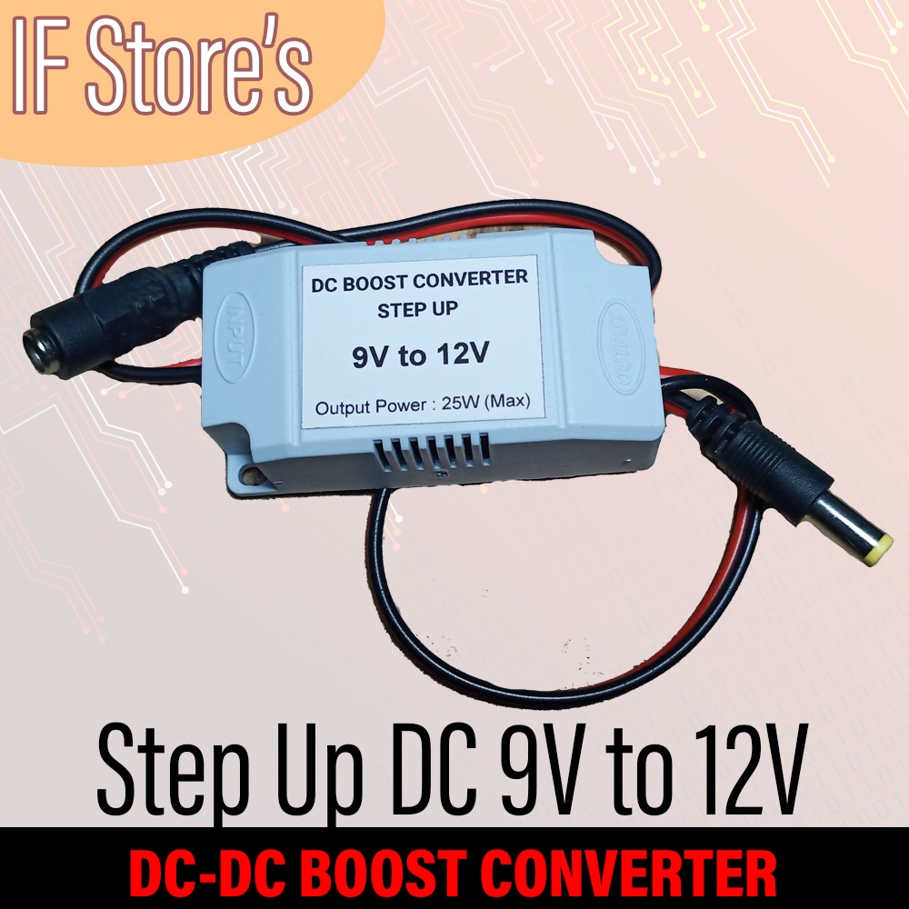 Jual DC STEP UP 9V TO 12V BOOST CONVERTER | Shopee Indonesia